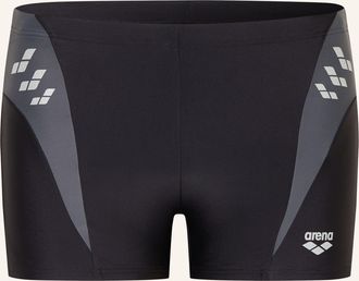 Arena Badehose Arena Steplogo Mit Uv-Schutz 50+ schwarz