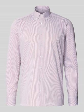 Olymp Level 5 Slim Fit Business-Hemd mit Button-Down-Kragen