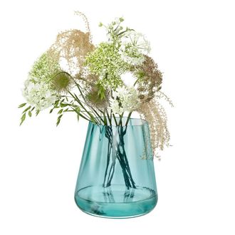 LSA International LG13 Lagunen-Vase/Laterne, 18,5 cm, Meeresgr&uuml;n, 1 St&uuml;ck, mundgeblasenes und handgefertigtes Glas, Gr&uuml;n