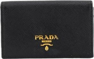 Prada unisex, Pre-owned, Noir, Taille: ONE Size Portefeuille en tissu Pre-owned