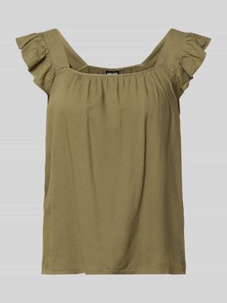 Pieces Regular Fit Blusentop aus Baumwoll-Leinen-Mix Modell PIA