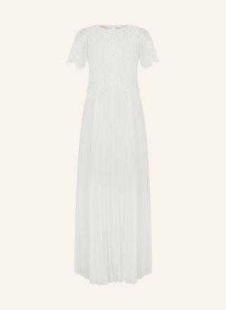 Apart Set: Abendkleid Und Blusenshirt Aus Spitze weiss