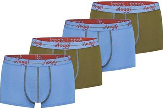 sloggi Men Start - Hipster Short/Pant - 4er Pack (7 Blau/Grün)