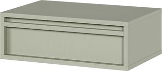 Selsey Nachttisch Beistellschrank Beistelltisch Nachtschrank 50 cm H&auml;ngend mit Schublade Salbeigr&uuml;n Evo