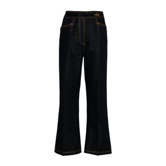 Etro Femme, Jeans, Bleu, Taille: W27 Jeans en denim lurex