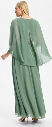 Swing Abendkleid - Abendkleid mit Cape aus Chiffon Figurbetonte Passform mit flie&szlig;endem Rockteil