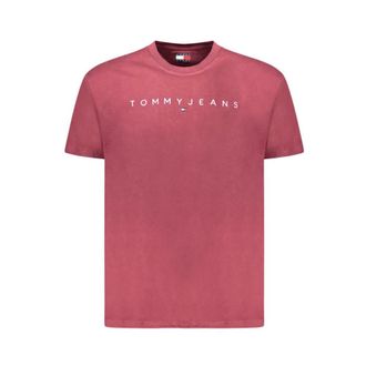 Tommy Hilfiger Homme, Tops, Rouge, Taille: XL T-Shirt en coton