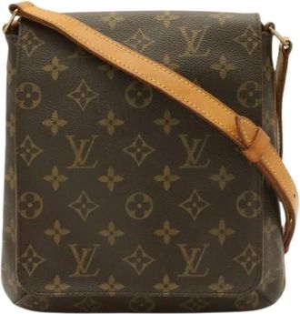 Louis Vuitton Sac bandouli&egrave;re vintage monogramme Louis Vuitton doccasion - Femme - Pre-owned - Brun - Taille: ONE Size