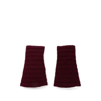 Lisa Yang Aspen Fingerless Gloves - - Accessories - Damen - Rot - ONE SIZE