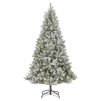 Black Box Trees Nagoya Frosted K&uuml;nstlicher Weihnachtsbaum - Tannenbaum mit Schnee - H240 x &Oslash;138 cm - Gr&uuml;n/Wei&szlig;