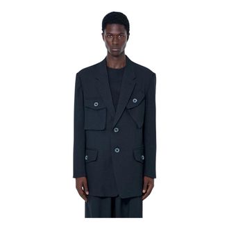 Yohji Yamamoto Suits - - Jackets - Herren - Schwarzk - M