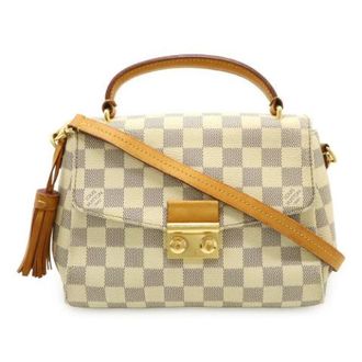 Louis Vuitton Pre-owned Damier Azur Croisette 2Way Bag - - Pre-owned - Damen - Wei&szlig; - ONE SIZE