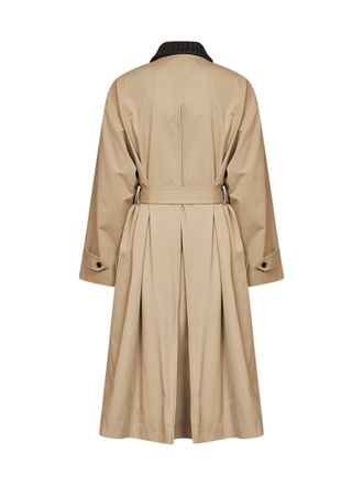 Bottega Veneta Womens Trench Coat Sahara Beige Cotton & Raincoats