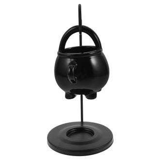 Valiclud Gusseiserner Kessel Als Duft&ouml;lbrenner Wachsbrenner F&uuml;r &Auml;therische &Ouml;le H&auml;ngender Kessel Aus Schwarzem Duft&ouml;lbrenner F&uuml;r Kleine R&auml;ume &Ouml;lbrenner F&uuml;r Duft