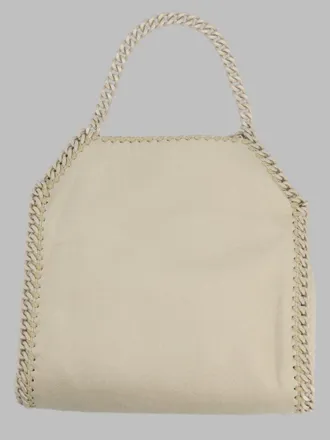 Stella McCartney Womens Handbag Falabella Ivory Polyester Handbags Hand Bags