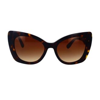 Dolce & Gabbana Femme, Accessoires, Brun, Taille: 53 MM Lunettes de soleil oversize avec protection UV