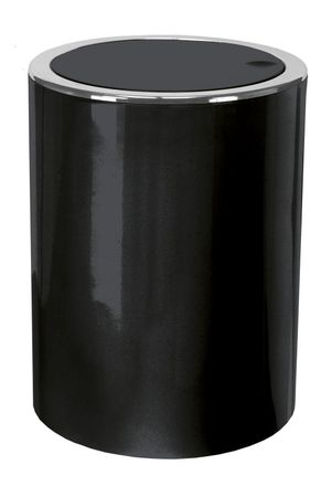 Kleine Wolke Kosmetikeimer Clap, Schwarz, Durchmesser ca. 19 cm, H&ouml;he 25 cm