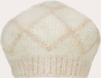 Ferragamo Damen Baskenm&uuml;tze Beige