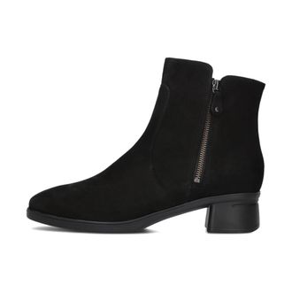 Hartjes Schwarze Stiefeletten mit doppelten Rei&szlig;verschl&uuml;ssen - - Shoes - Damen - Schwarzk - 38 1/2 EU