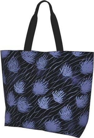 Generic Rayures Violettes Sac A Main Femme L&eacute;ger Tote Bag Grand Sac A Main Femmes Pour Voyage Gym Quotidienne