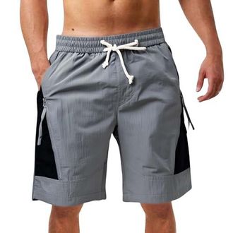 Generic Short chino pour homme - Short de golf cargo noir avec poches - Pantalon de jogging pour homme - Jambe courte - Pantalon de travail d&eacute;t&eacute; pour homme - 