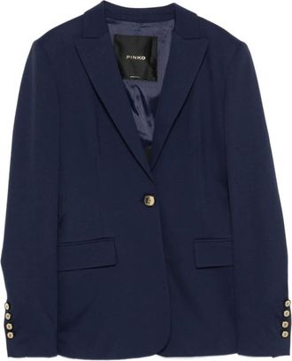 Pinko Pinko, Femme, Vestes, Bleu, Taille: 46 FR Blazer