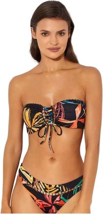 Charo Ruiz Ibiza Femme, Maillots de bain, Noir, Taille: 36 FR Tiered Bikini Top Cecilia