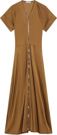 Christophe Lemaire Femme, Robes, Brun, Taille: 40 FR Zip Dress