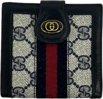 Gucci Portefeuille en cuir PVC GG Pre-owned - Femme - Pre-owned - Bleu - Taille: ONE Size