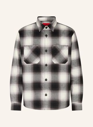 HUGO BOSS Hugo Flanell-Overshirt Erato schwarz