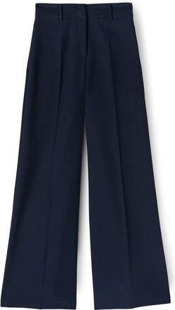 Motivi Femme, Pantalons, Bleu, Taille: 40 FR Pantalon ample en tissu serg&eacute;
