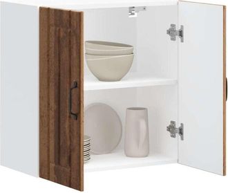 vidaXL Küchen-Hängeschrank Lucca Altholz-Optik Holzwerkstoff Vidaxl