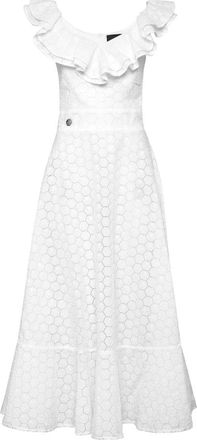 Philipp Plein Femme, Robes, Blanc, Taille: 36 FR Sangallo Long Dress Lace