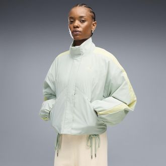 Puma Doudoune T7 PrimaLoft Kimono Femme, V&ecirc;tements, Vert, XL