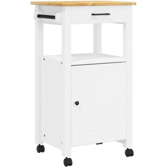 vidaXL Chariot de cuisine MONZA 48x40x90 cm bois massif de pin vidaXL86024