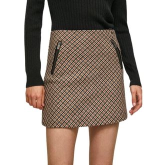 Pepe Jeans London Bedruckter Minirock mit Rei&szlig;verschlusstaschen - - Skirts - Damen - Mehrfarbig - L