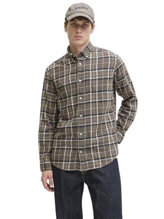 Jack & Jones Jjeclassic Ls Sn Chemise &agrave; Carreaux en Flanelle, Loutre, L
