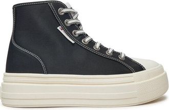 Tommy Jeans Sneakers aus Stoff Foxing EN0EN02704 Schwarz