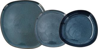 Bidasoa Ikonic Tafelservice, 12-teilig, Keramik, unregelmäßig, 12-teilig, für 4 Personen