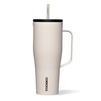Corkcicle Cold Cup XL - isolierter Becher mit Griff - h&auml;lt Getr&auml;nke 12 Stunden kalt - dreifach isoliert - auslaufsicherer Deckel - Sommer-Trinkgeschirr Geschenk