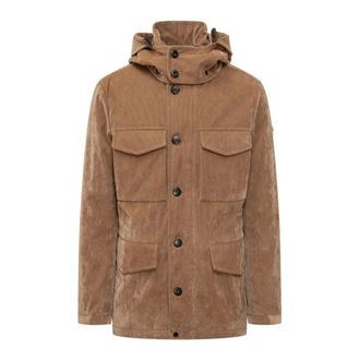 Peuterey Homme, Vestes, Brun, Taille: M Veste de terrain effet velours