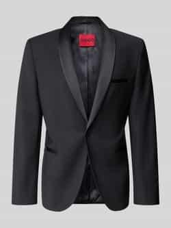 HUGO BOSS Regular Fit Sakko aus Wolle mit Schalkragen