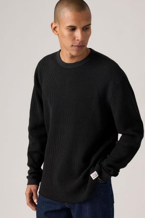 Levi's L&auml;ssiges Langarm-Thermoshirt - Herren - Schwarz / Schwarz