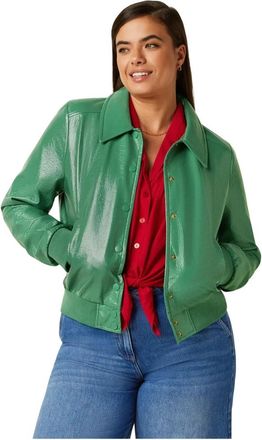 King Louie Femme, Vestes, Vert, Taille: 42 FR Isa Jacket Shine