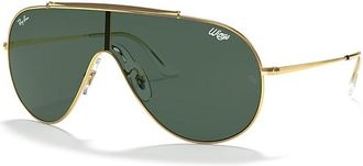 Ray-Ban Wings Sonnenbrillen Arista Gold Fassung Grün Glas 01-33