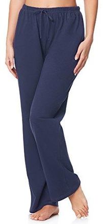 Merry Style Pantalon Bas de Pyjama V&ecirc;tement 100% Coton Femme MPP-001 (Bleu fonc&eacute; (70019), XXL)
