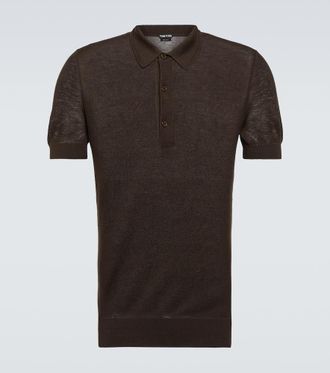 Tom Ford Polo en coton et soie