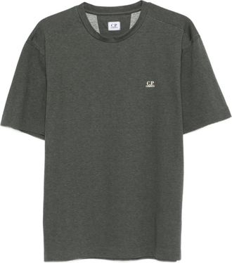 C.P. Company C.p. Company, Homme, Tops, Gris, Taille: S T-shirt &agrave; logo plaqu&eacute; en jersey 20/1