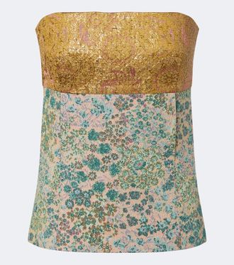 Dries Van Noten Bustier aus Jacquard