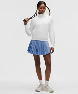 lululemon Jupe de tennis pliss&eacute;e taille haute Longue pour Femmes - Bleu - Taille 10